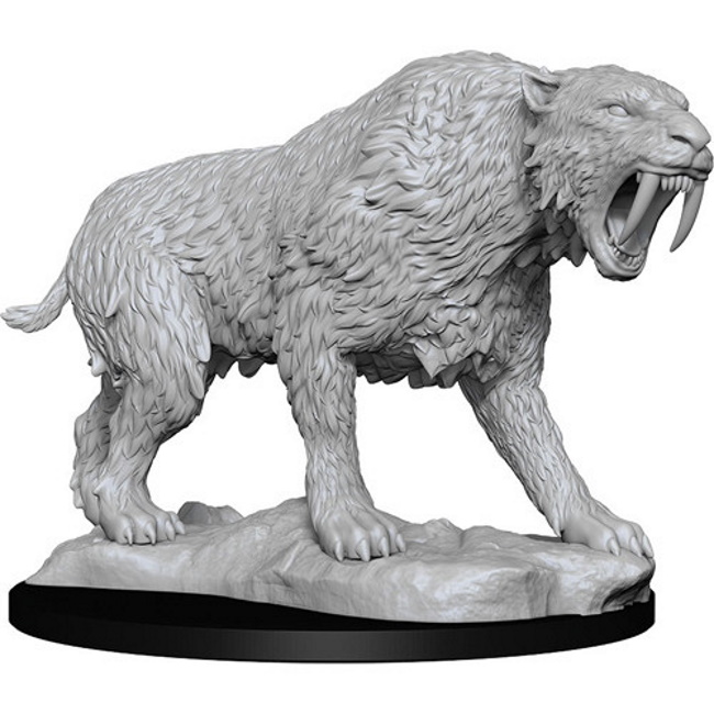 Saber-Toothed Tiger, Deep Cuts Pathfinder Battles, Unpainted, WZK90272 ...