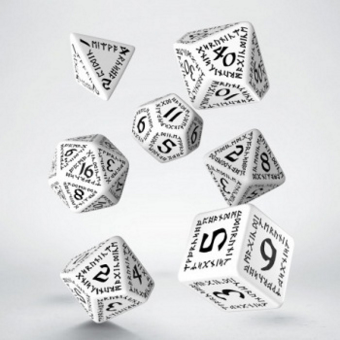 Runic White & Black Polyset, Q-Workshop - Dungeons & Dice