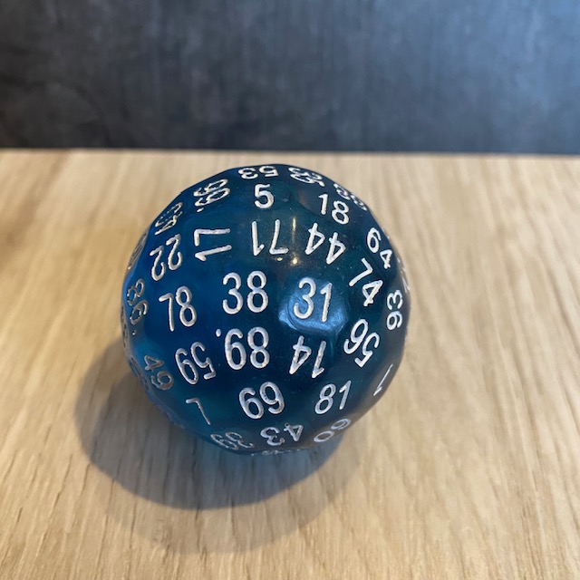 Bescon, D100 Translucent Blue Dice - Dungeons & Dice