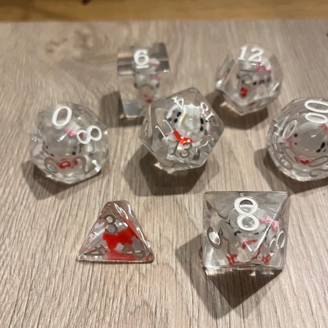 Bescon, Hello Kitty, Jumbo Polyset - Dungeons & Dice